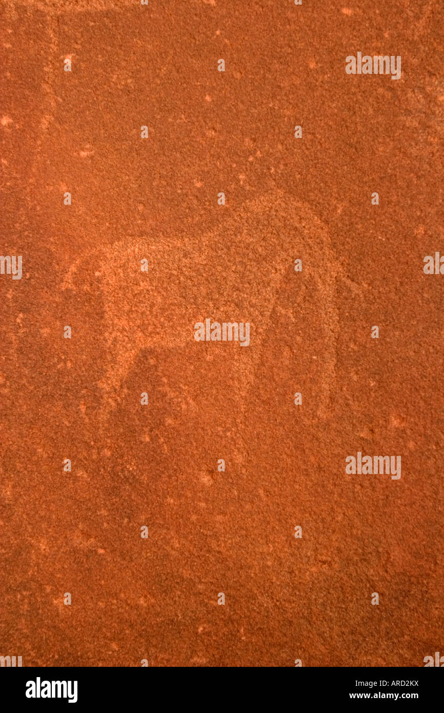 Bushmen drawings in Twyfelfontein in Namibia Stock Photo - Alamy