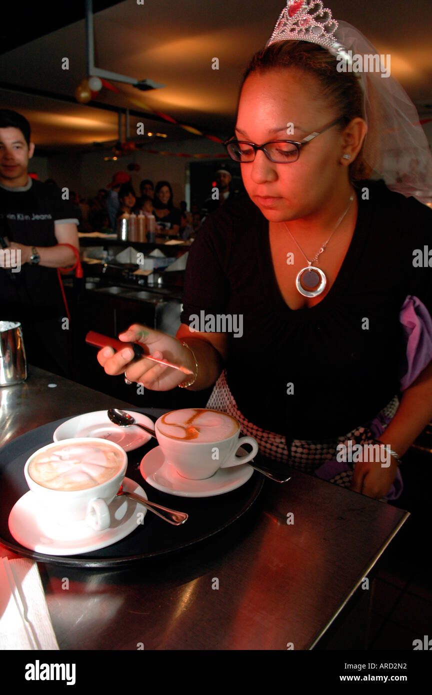 Barista designed hi-res stock photography and images - Alamy