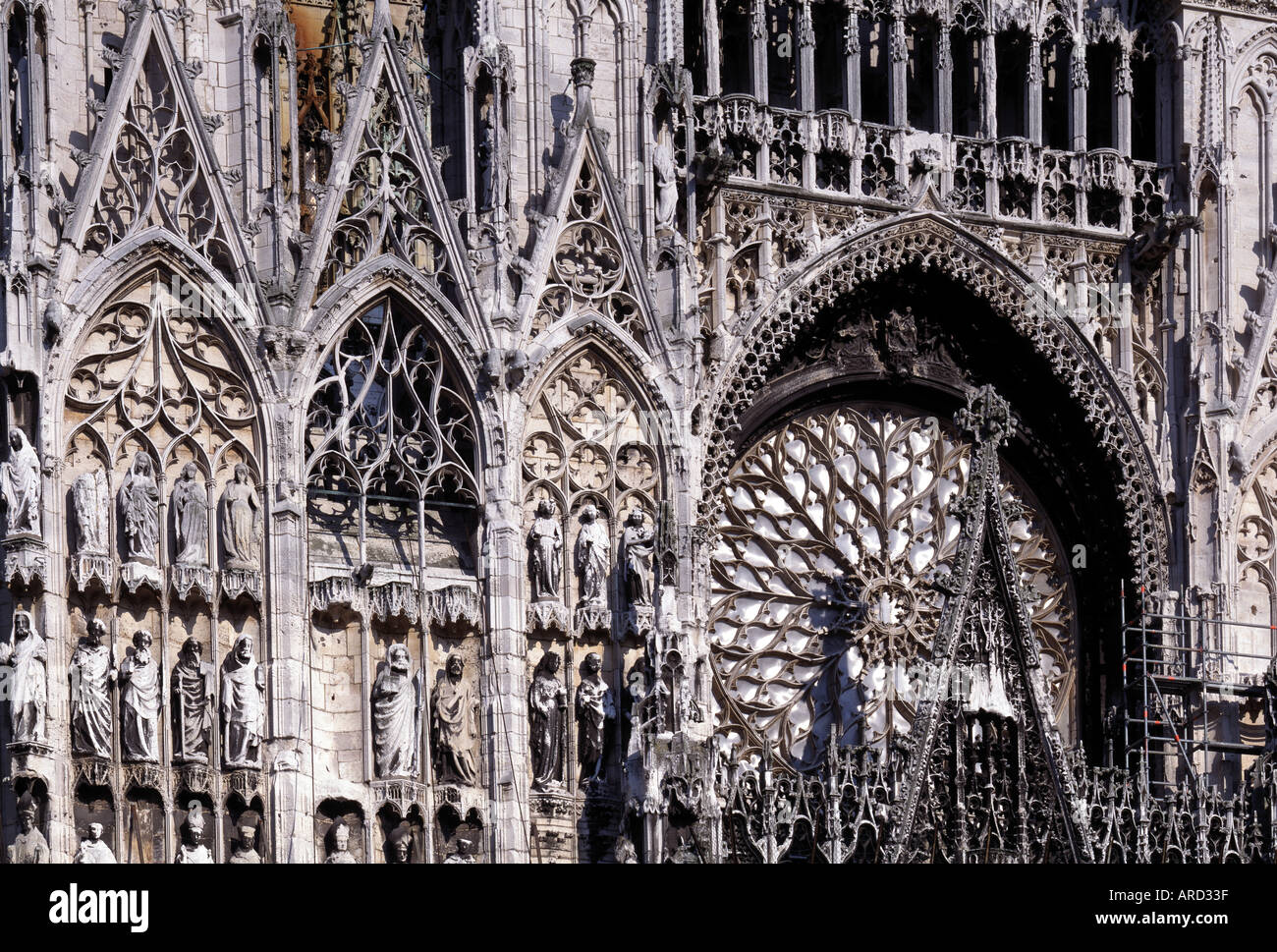 Rouen cathedral rose window hi-res stock photography and images - Alamy