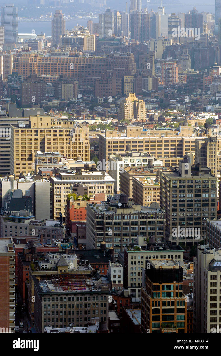 Aerial of Chelsea and Tribeca in NYC Stock Photo - Alamy