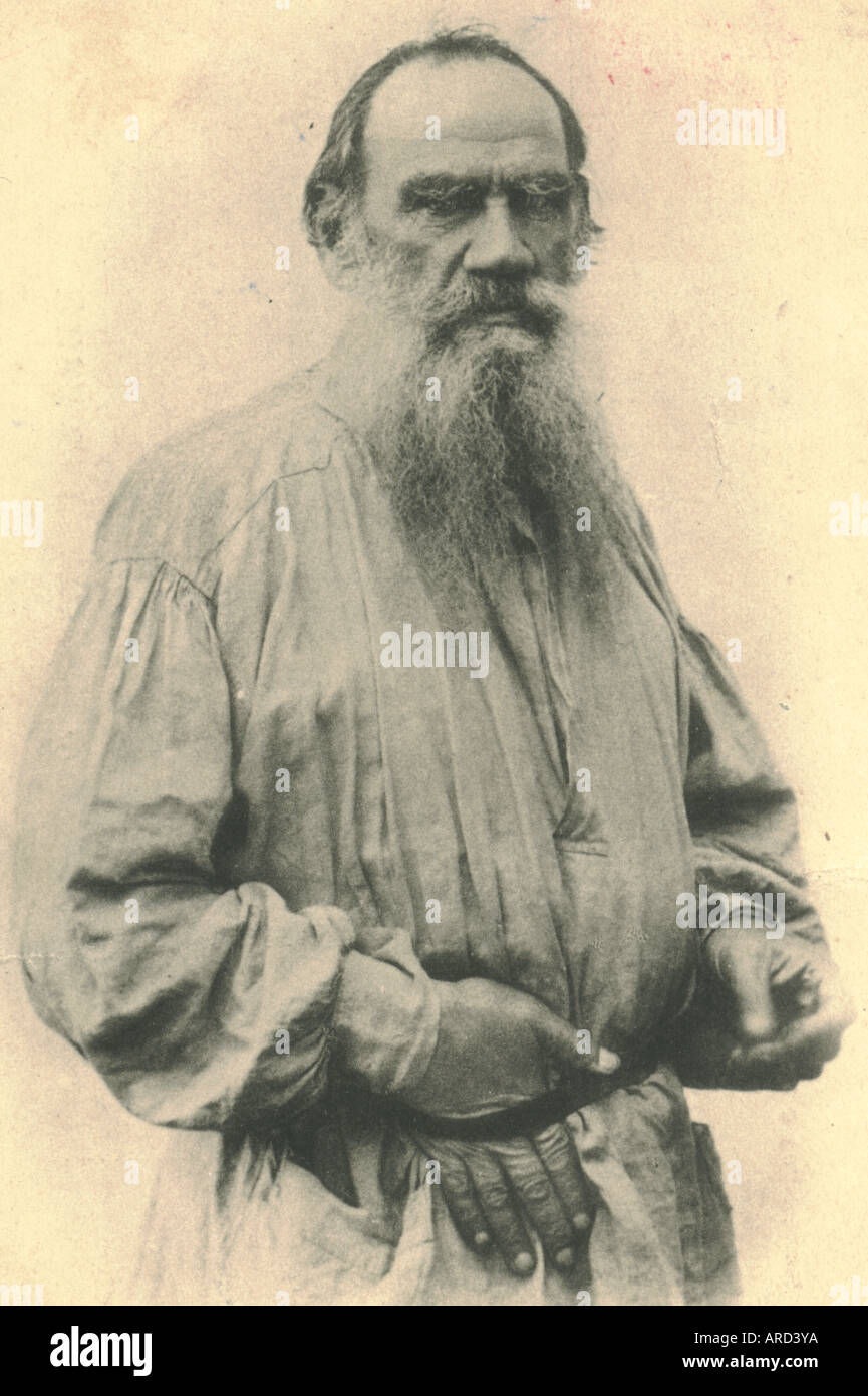 Photographic picture postcard of Count Leo Tolstoy circa 1903 Stock ...
