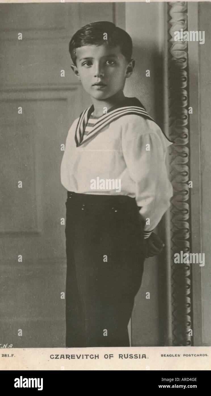 Photographic picture postcard of the Czarevitch of Russia circa 1905 ...