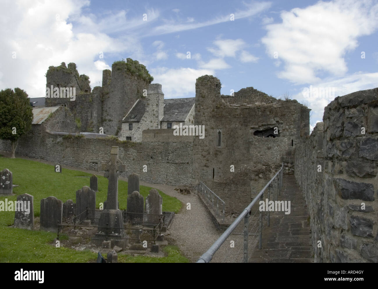 Court Castle and a section of Town Walls Fethard Co Tipperary www ...