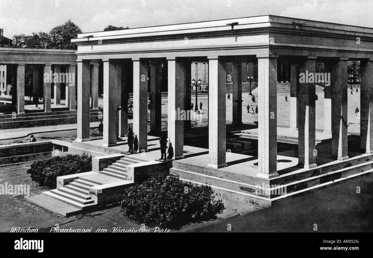geography / travel, Germany, Munich, Königsplatz, Eastern side, NSDAP ...