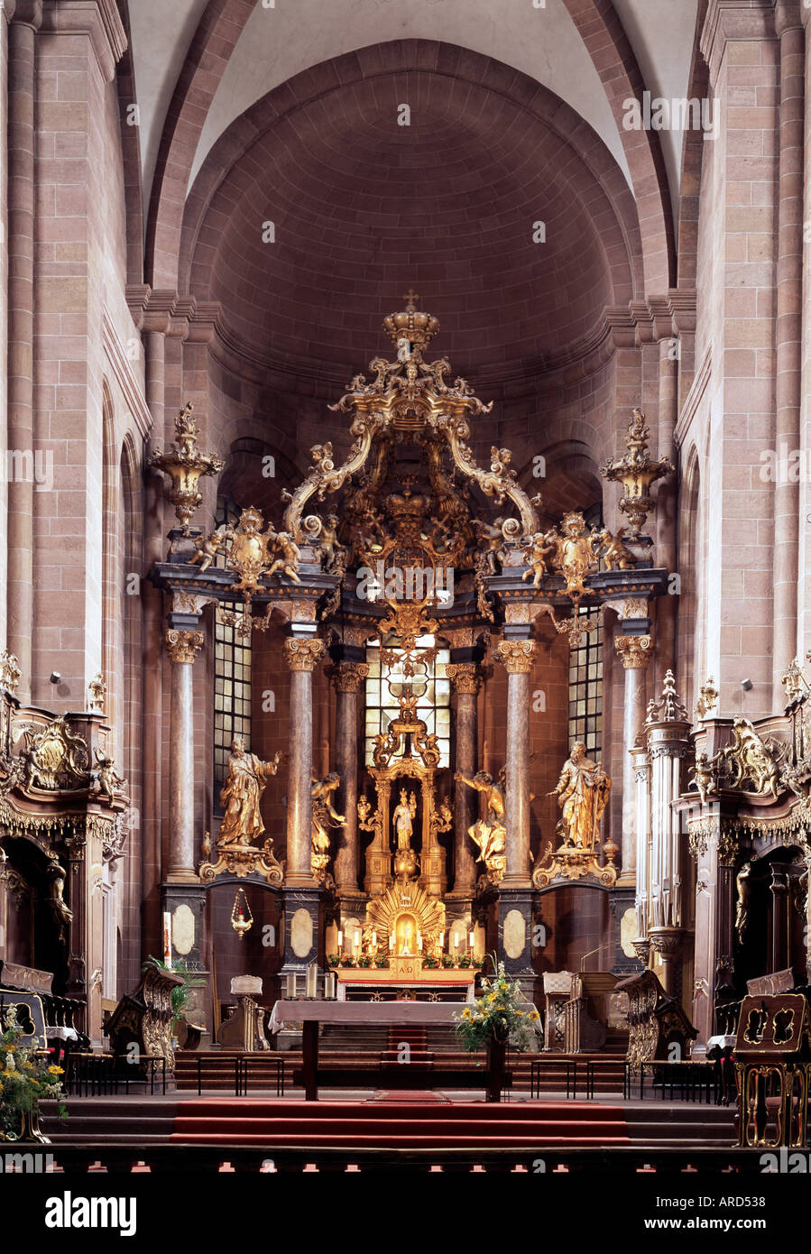 Worms, Dom, Hochaltar von Balthasar Neumann Stock Photo - Alamy