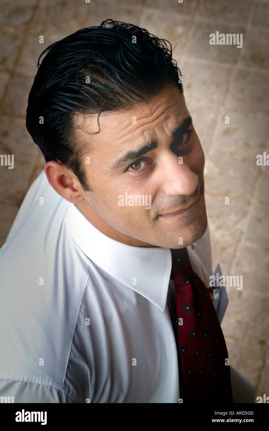 male face looking up Stock Photo - Alamy