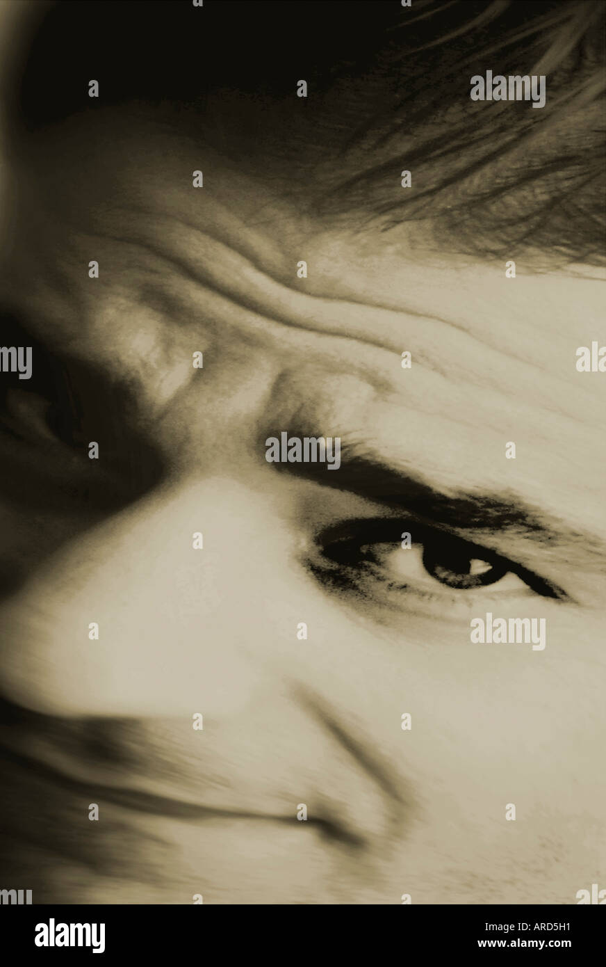 distorted male face Stock Photo - Alamy