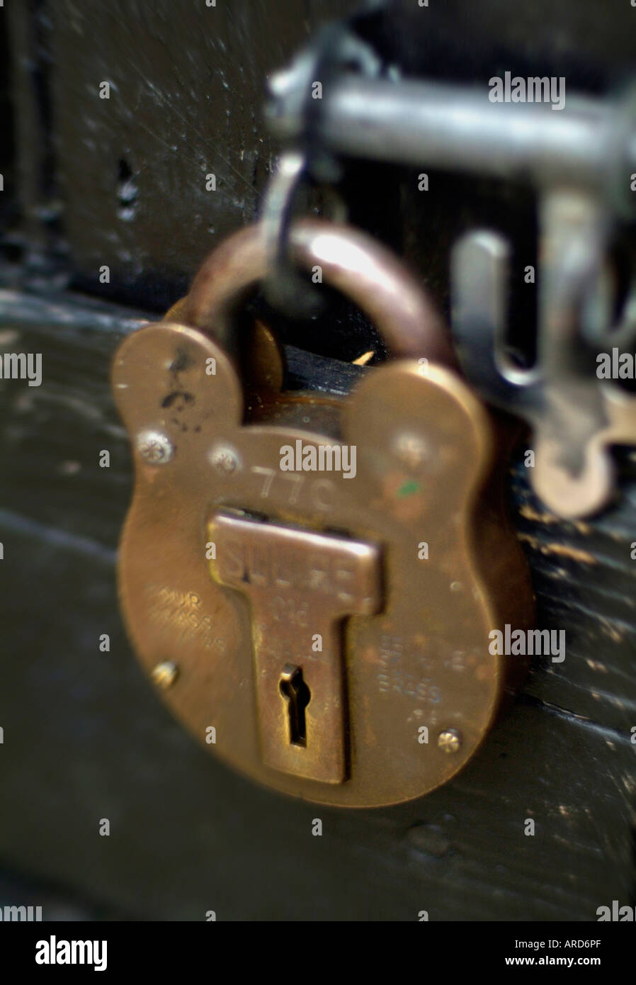 padlock and hasp Stock Photo - Alamy