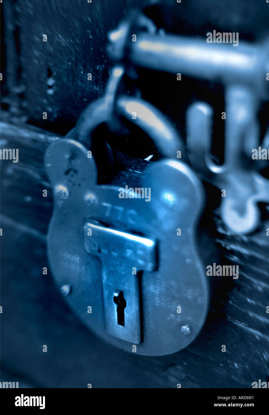 padlock and hasp Stock Photo - Alamy