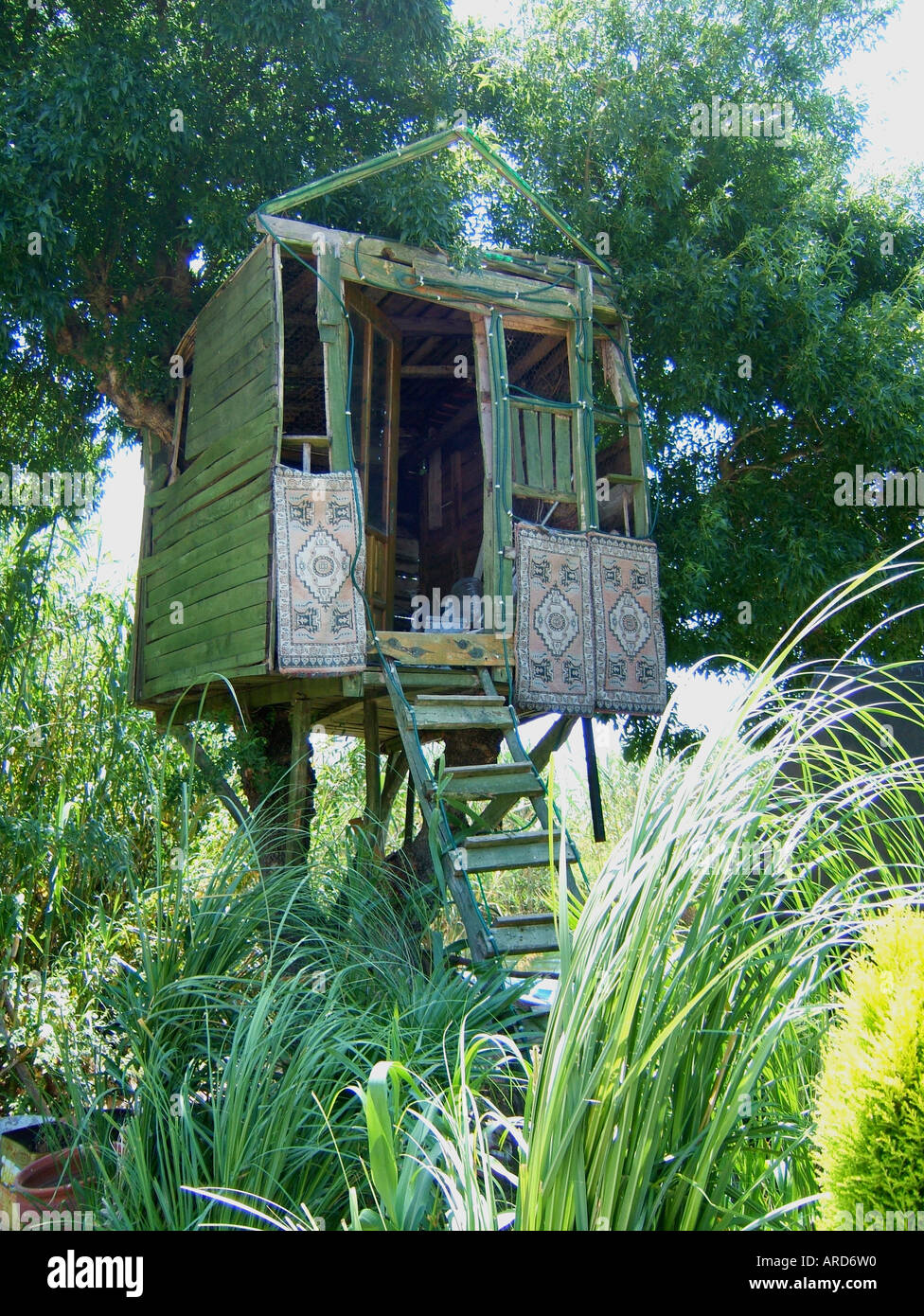 deserted tree house Akyaka Turkey Stock Photo - Alamy