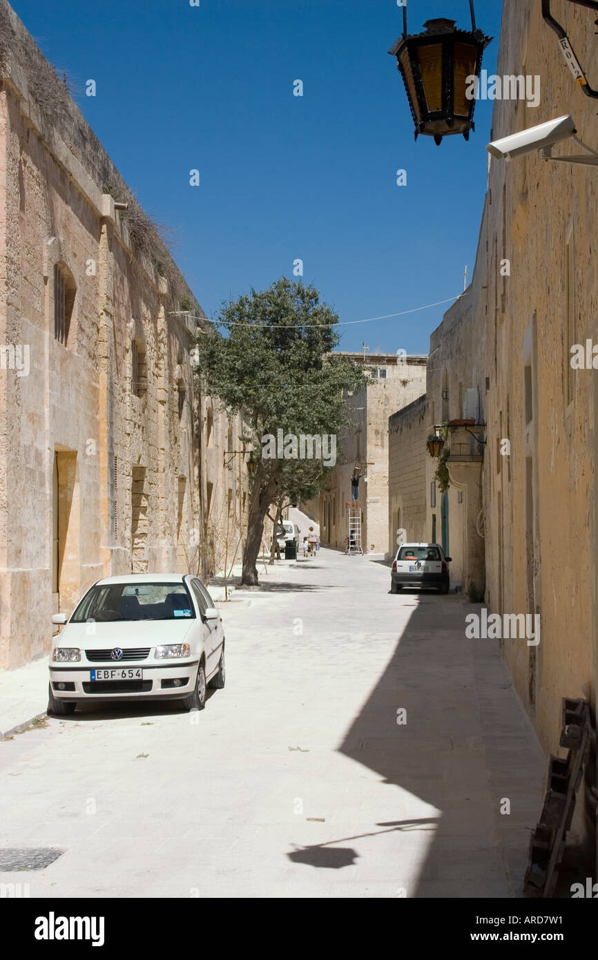CCTV security surveys a quiet street in Malta Stock Photo - Alamy