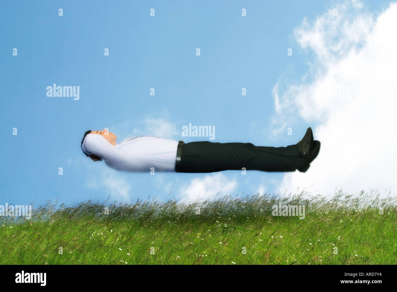 Business concept man floating hi-res stock photography and images - Alamy