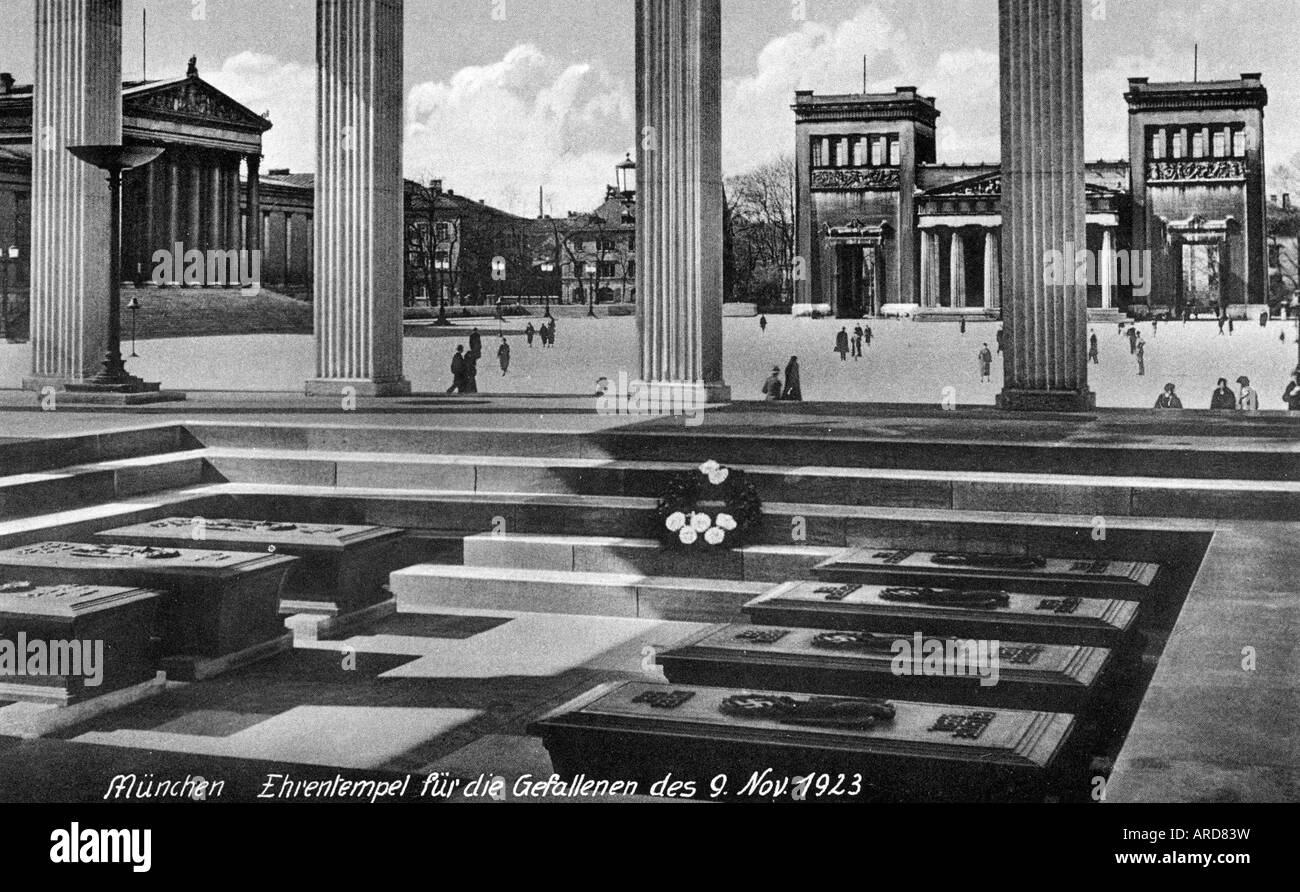 geography / travel, Germany, Munich, Königsplatz, Eastern side, NSDAP ...
