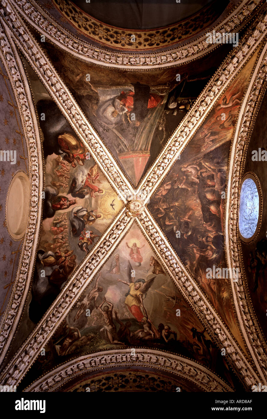 Prag, Martinic-Palais, Decke der Barockkapelle Stock Photo - Alamy