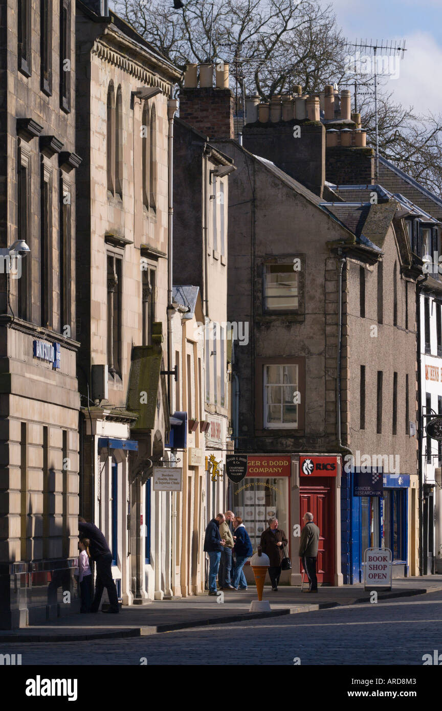 Bridge Street in Kelso Scotland Stock Photo - Alamy