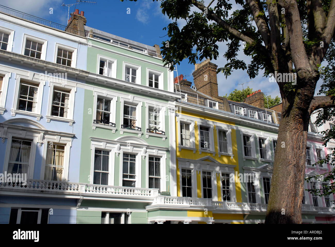 Elegant houses in Chalcot Square Camden London Stock Photo - Alamy