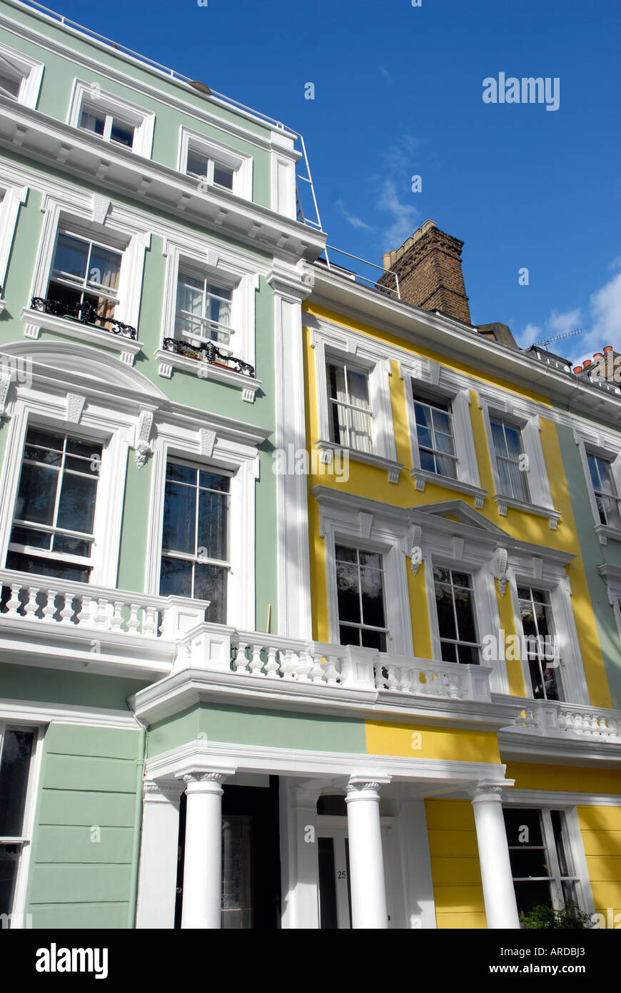Elegant houses in Chalcot Square Camden London Stock Photo - Alamy