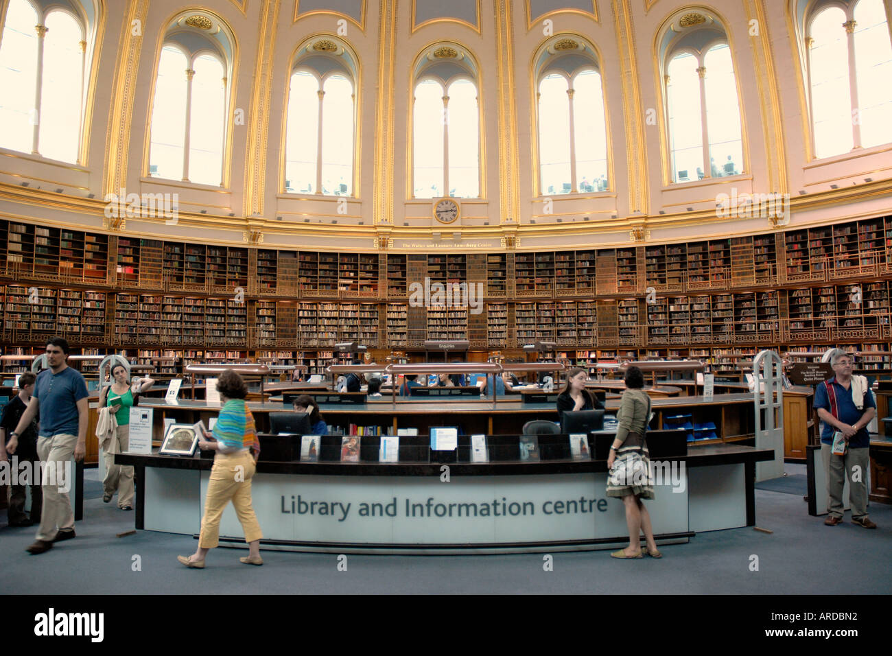 The Round Reading Room in the British Museum Bloomsbury London Stock ...