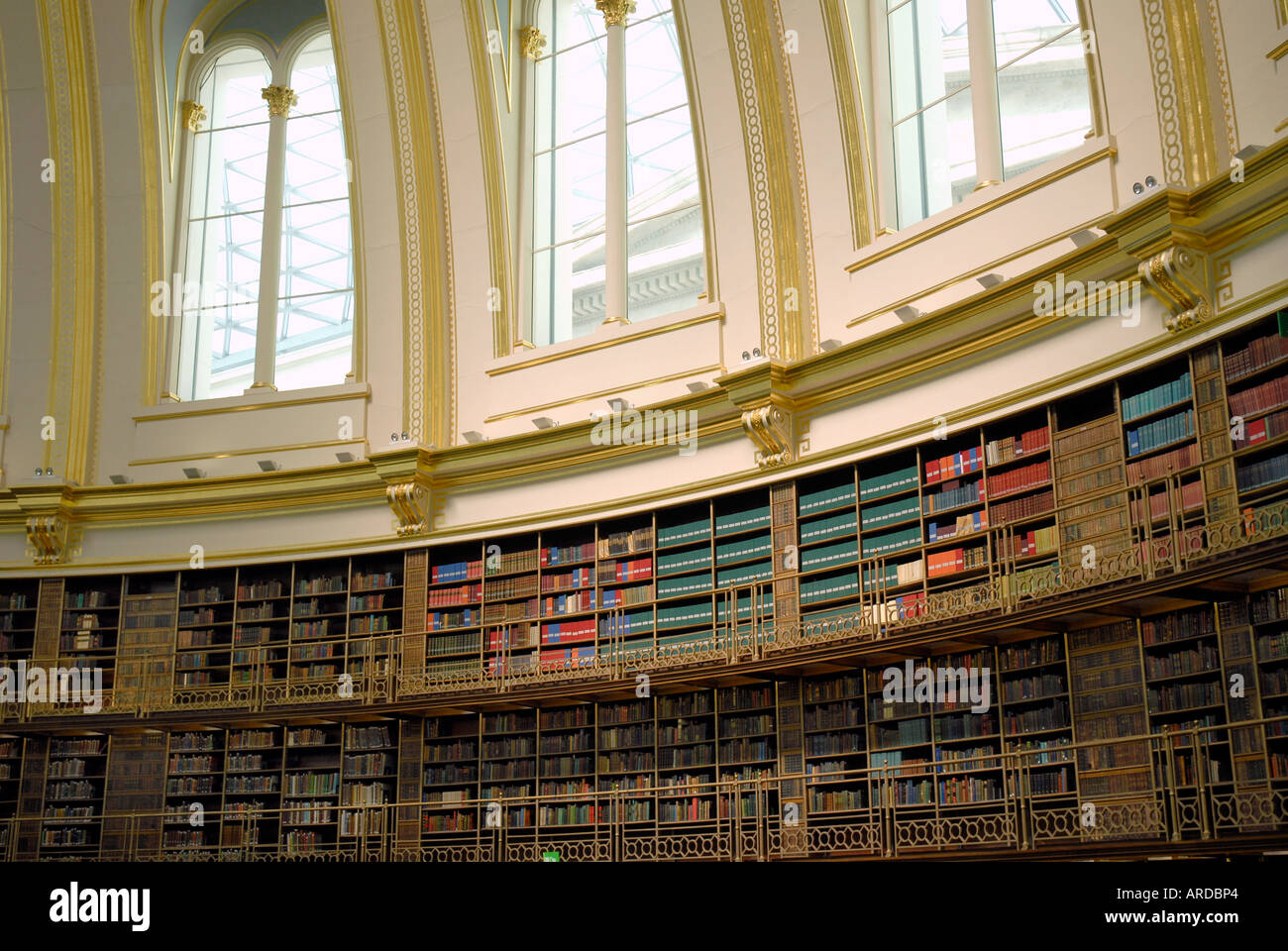The Round Reading Room in the British Museum Bloomsbury London Stock ...