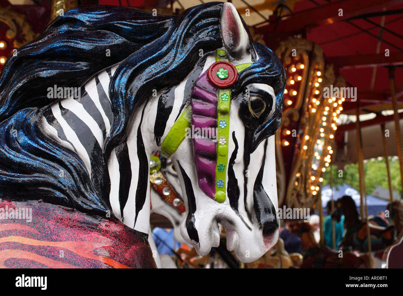 Carousel horse head Stock Photo - Alamy