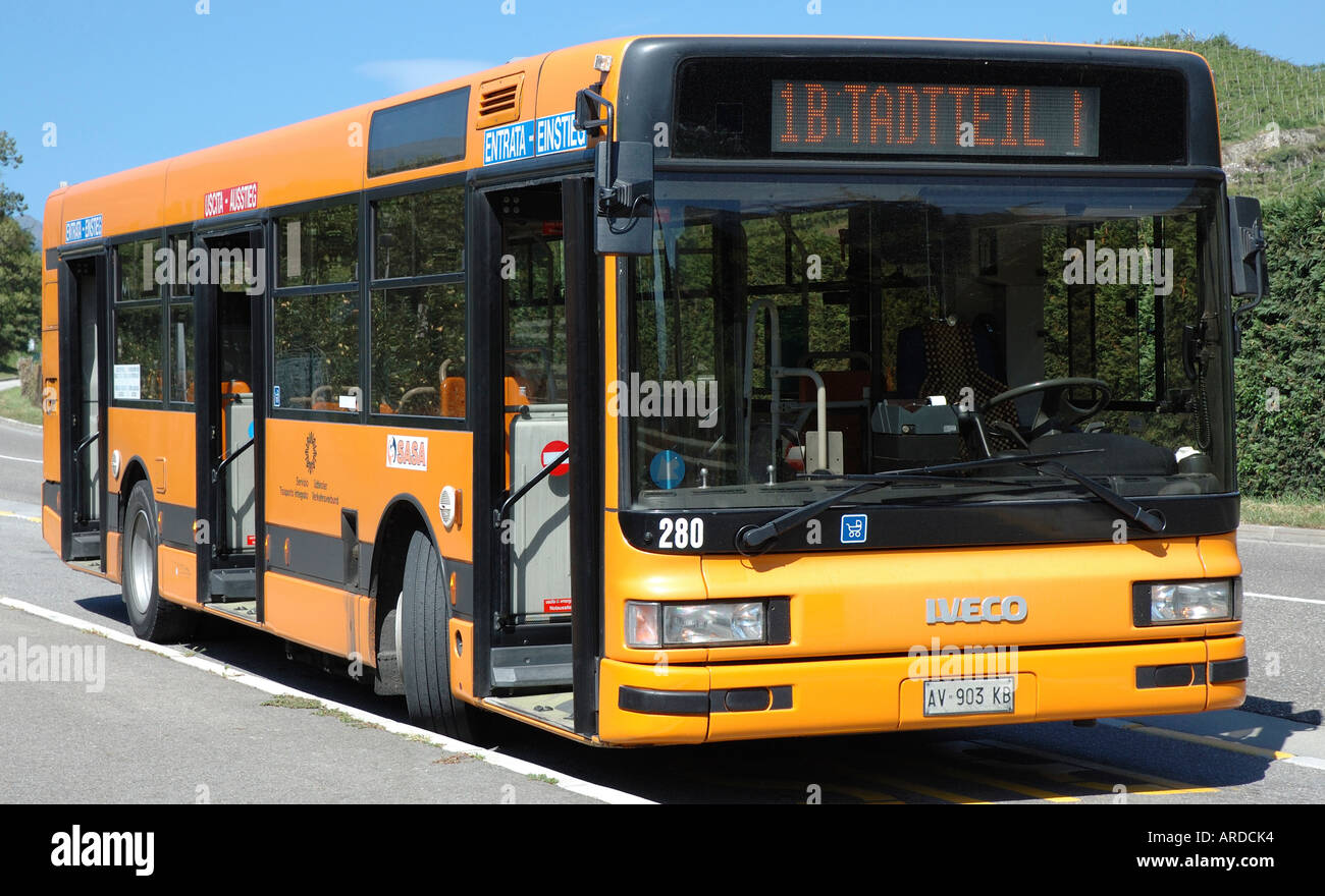 Local bus in the street Stock Photo - Alamy
