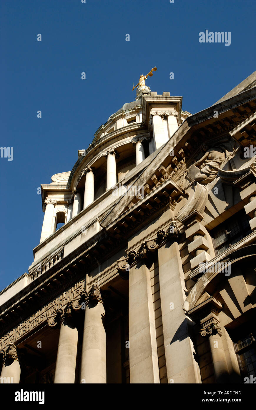 The Old Bailey Central Criminal Court with the Scales of Justice on the ...