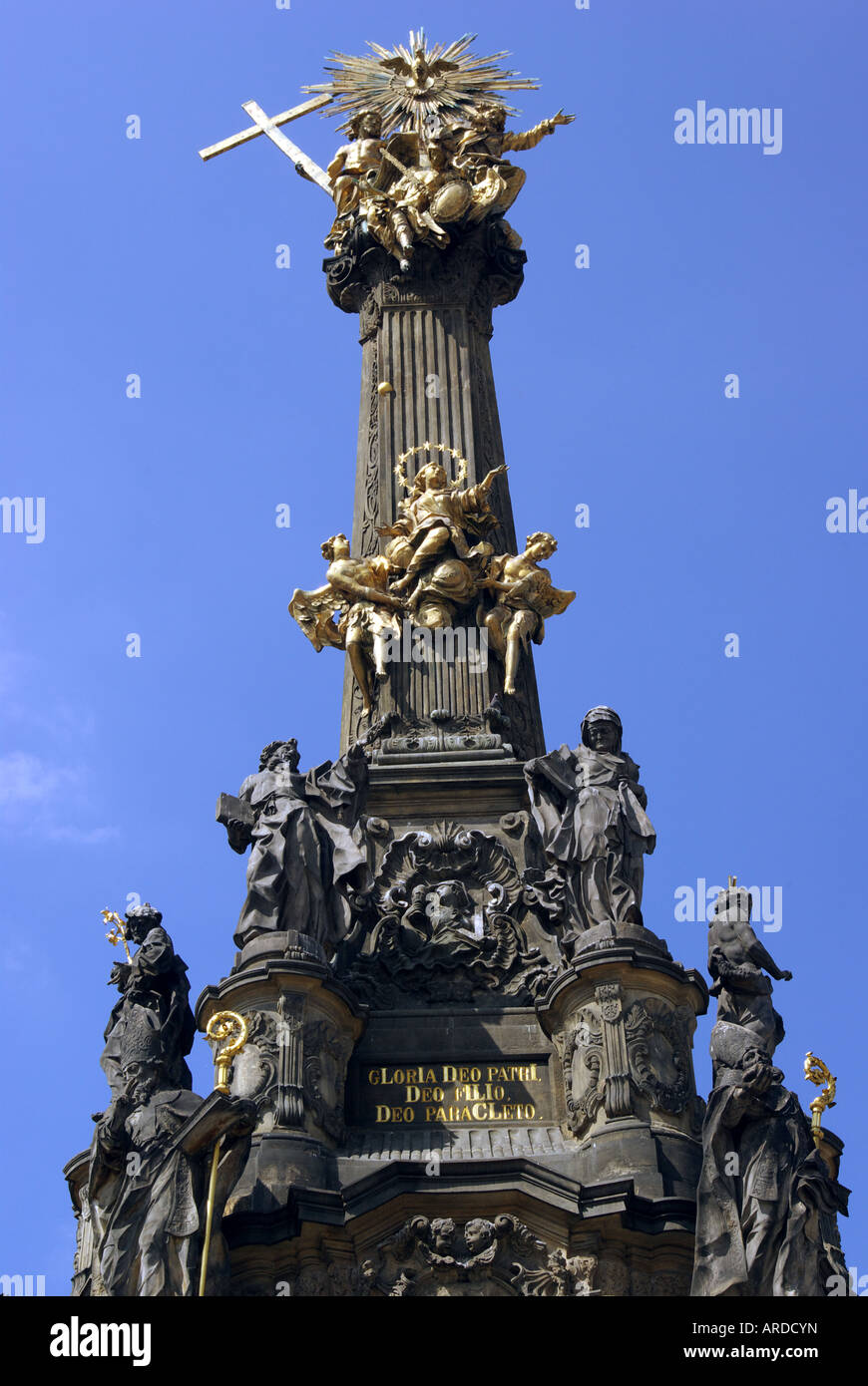 The Baroque Holy Trinity Column in Olomouc built in 1716–1754 built to ...