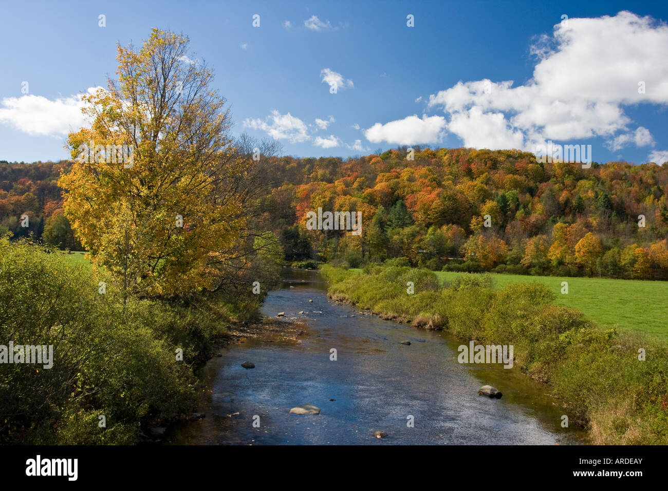 North Branch of the Deerfield River near Weston Vermont Stock Photo - Alamy