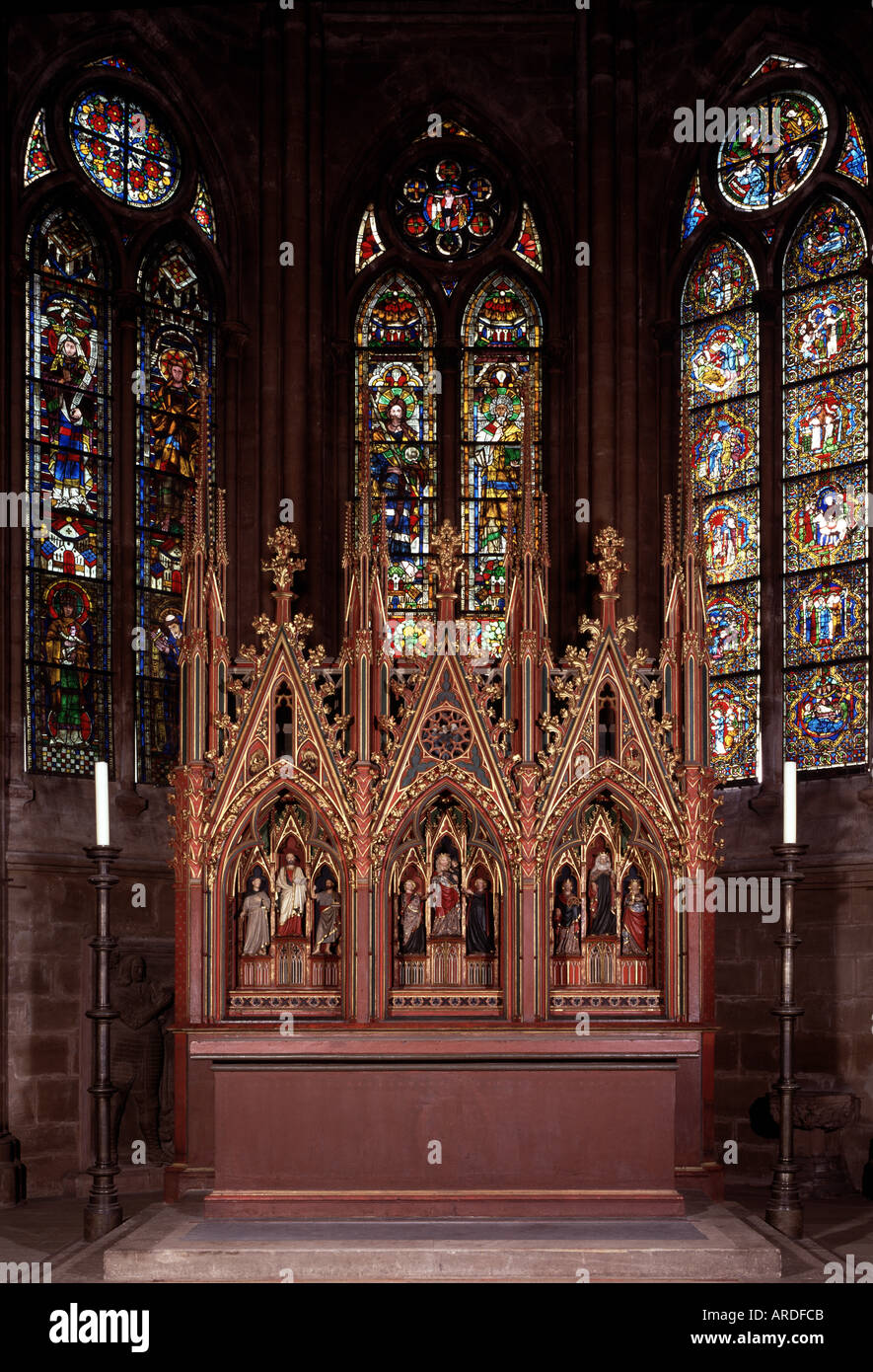Marburg, Elisabethkirche, Hochaltar Stock Photo - Alamy