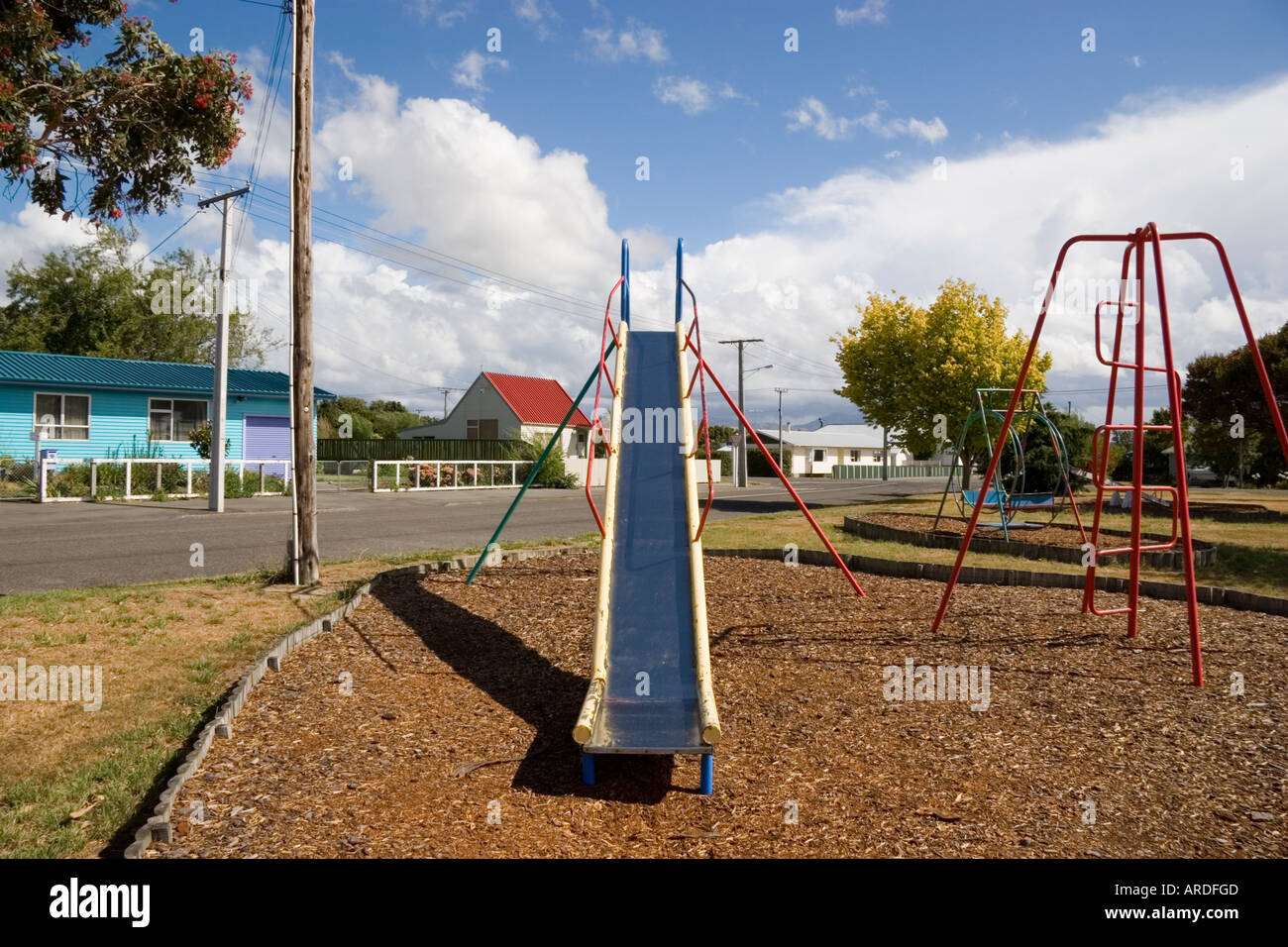 colorful residential playground Stock Photo - Alamy