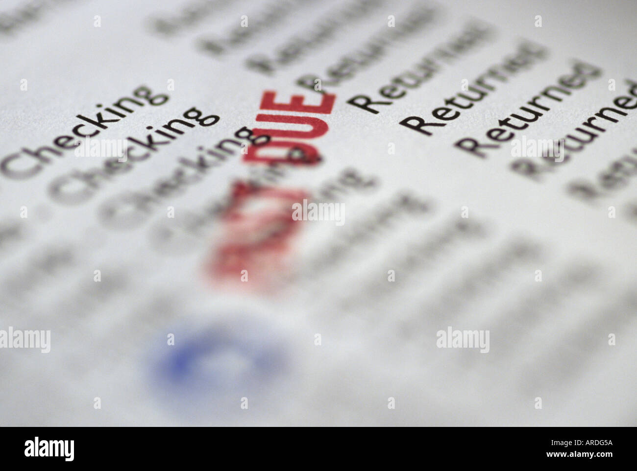 Check bank statements hi-res stock photography and images - Alamy