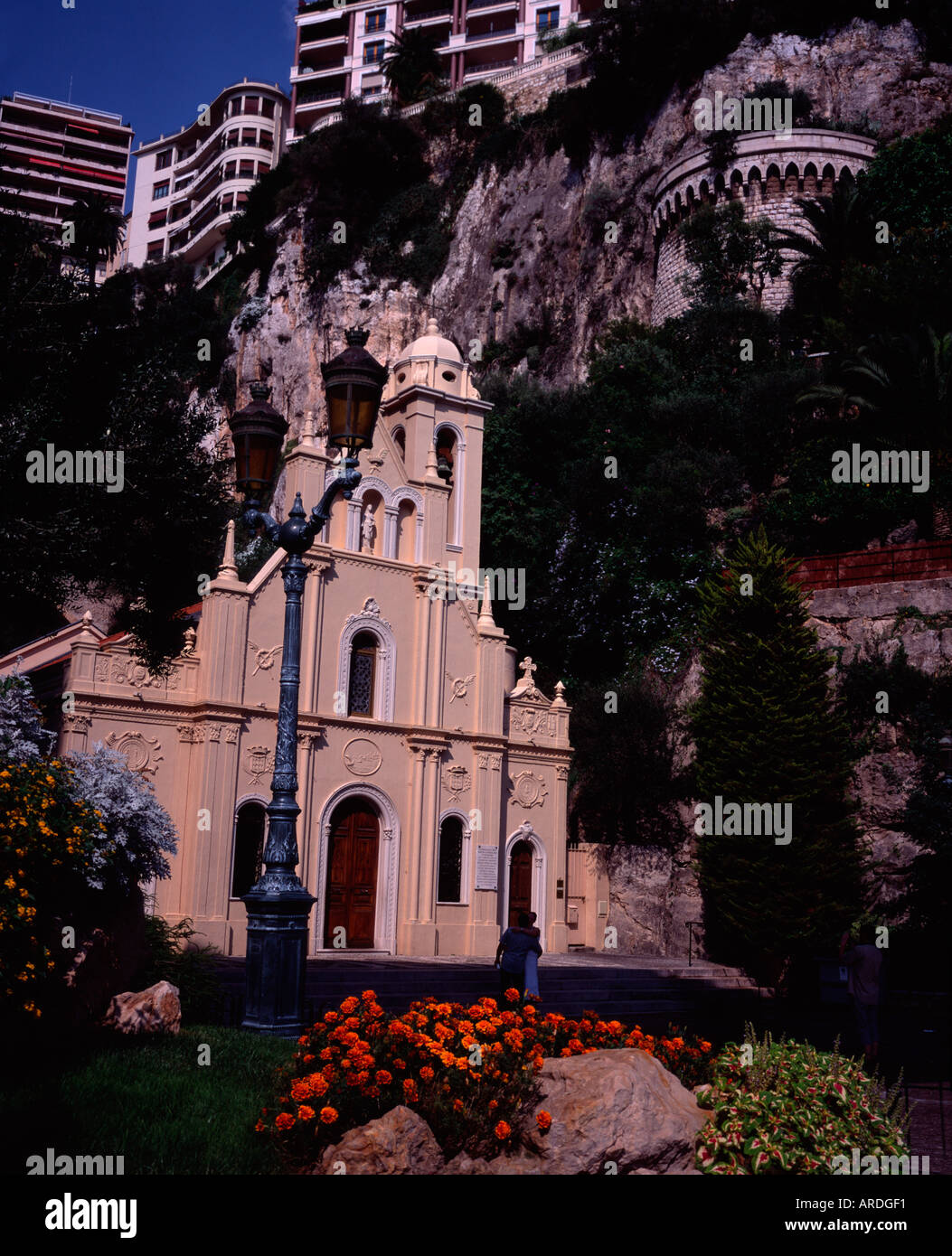 Church of Sainte Dévote, Monte Carlo, Monaco Stock Photo - Alamy