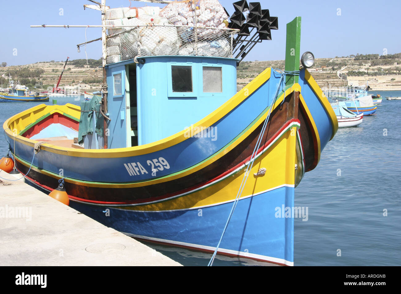 Fishing Boat Malta Stock Photo - Alamy