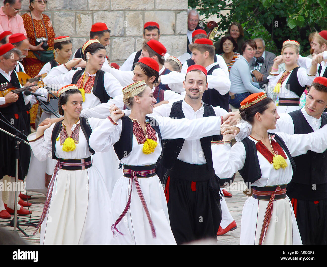 Traditional Konavie Dance at Cilipi South Croatia Stock Photo - Alamy