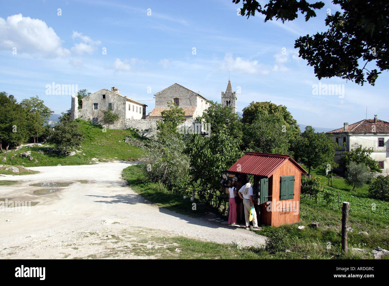 Hum the Smallest Town in Croatia Stock Photo - Alamy