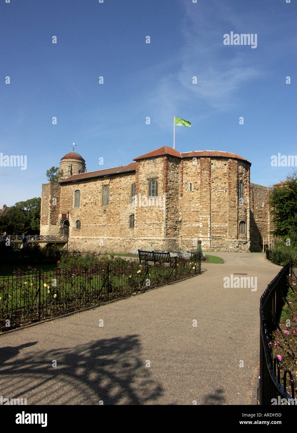 Roman essex colchester castle park britain england hi-res stock ...