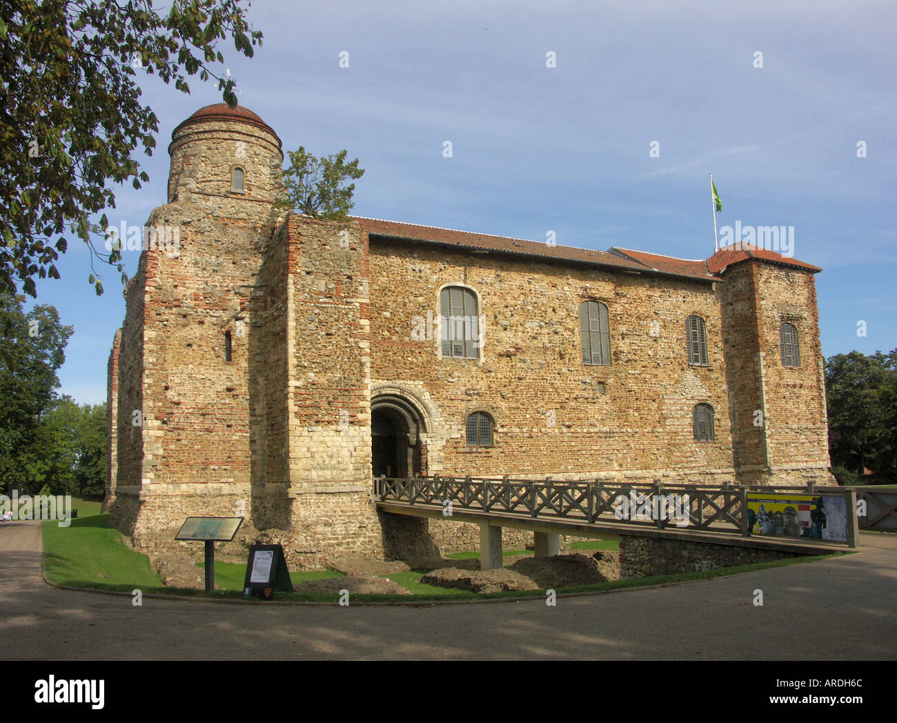 Roman essex colchester castle park britain england hi-res stock ...