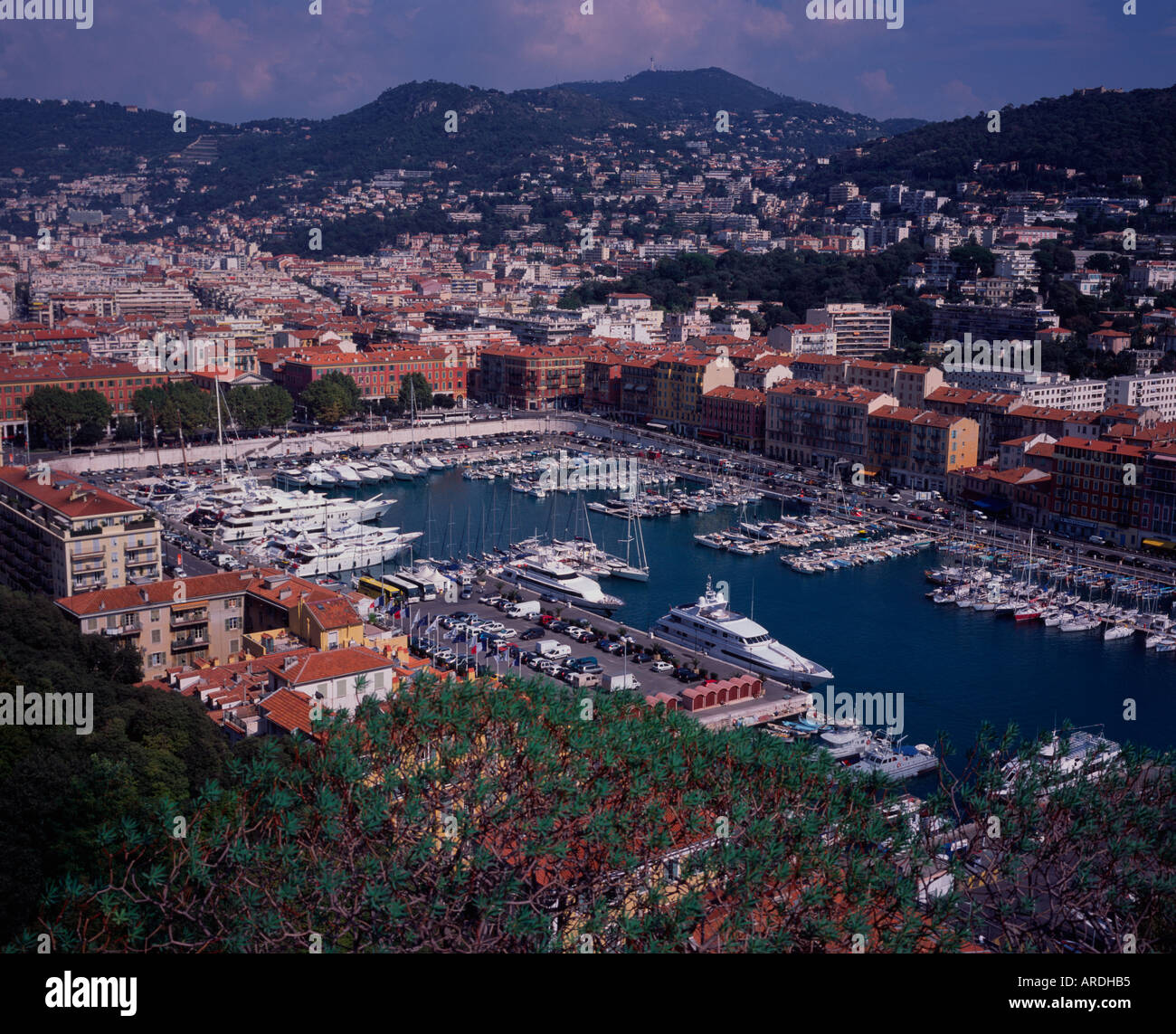 Nice harbour, French Riviera, France Stock Photo - Alamy