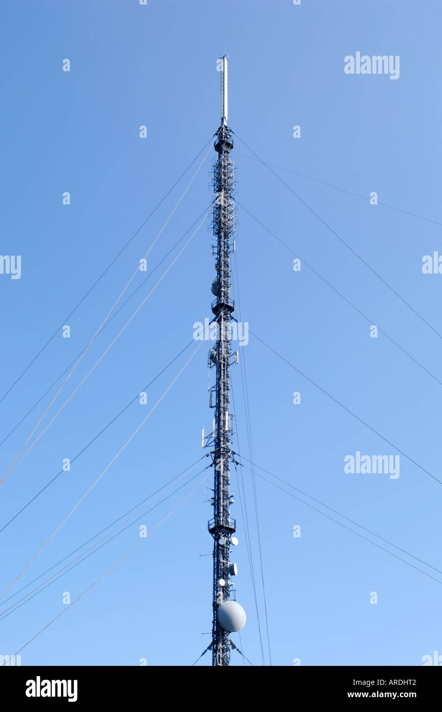 BBC Rosemarkie Transmitter Mast on the Black Isle overlooking the ...
