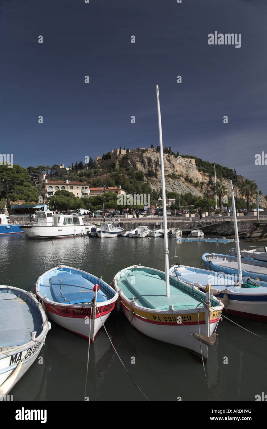 Traditional Fishing boats Cassis Harbour Provence South of France ...