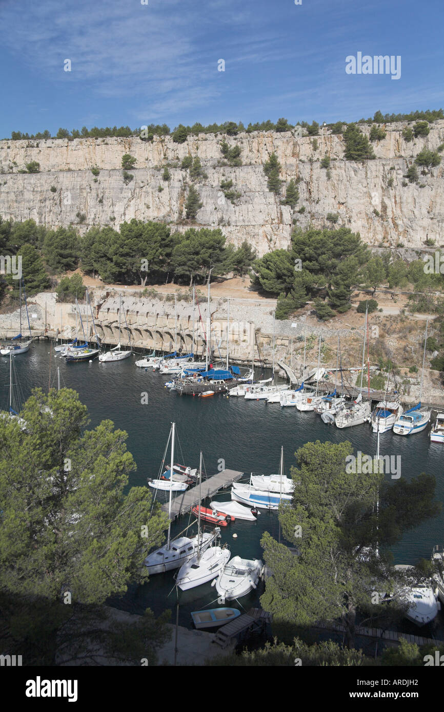 Port Pins Calanque Provence Cassis Marseille South of France Stock ...