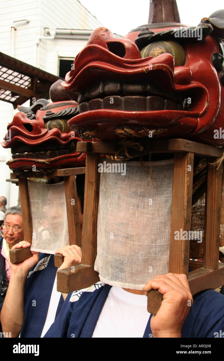 Dragons at Mengake Procession, Kamakura Stock Photo - Alamy
