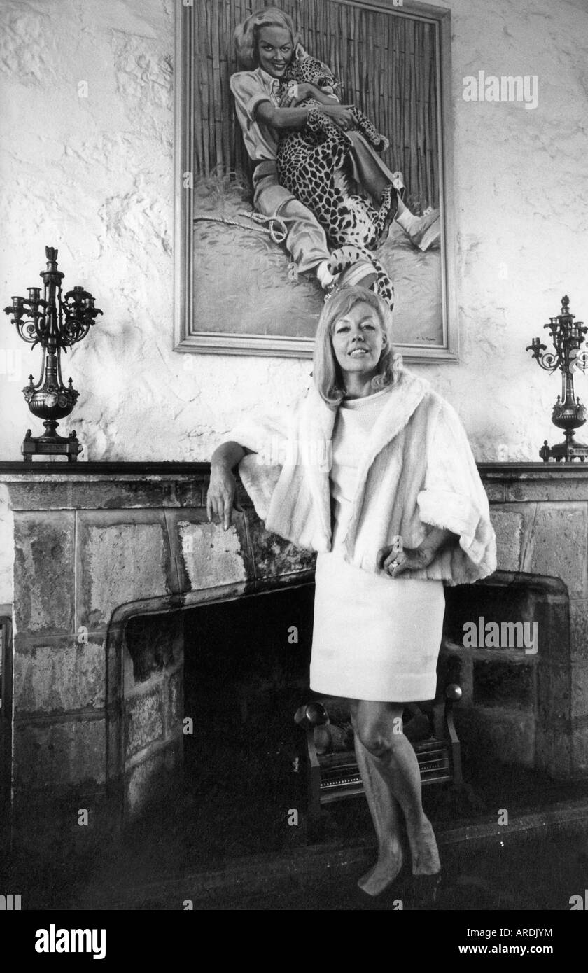 Wearing fake fur Michaela Denis in her Kenya home; an early wildlife ...