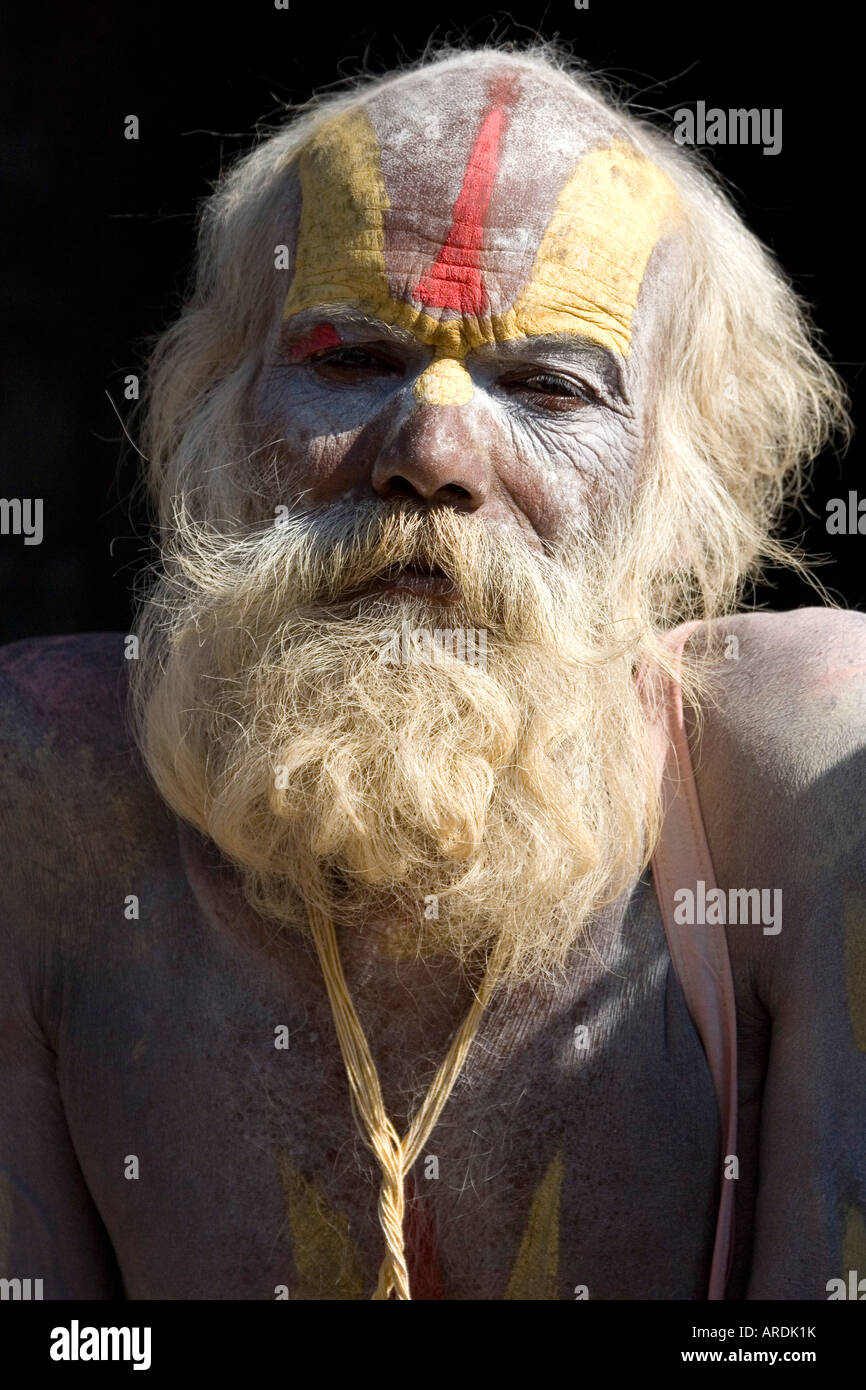 Holy man, Pashupatinath Temple, Kathmandu, Nepal Stock Photo - Alamy