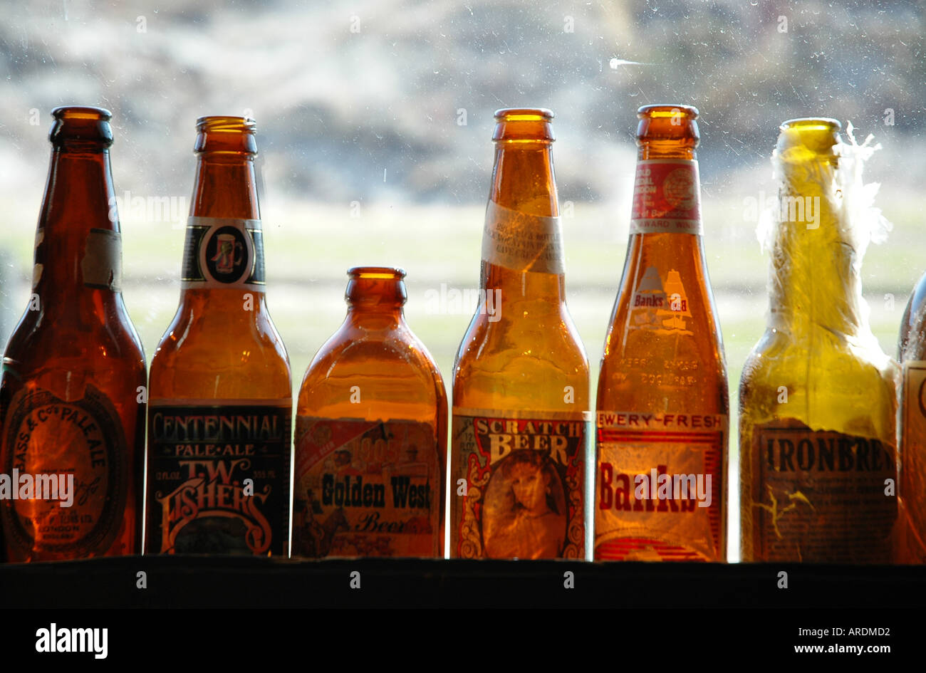 Western Antique Beer Bottles