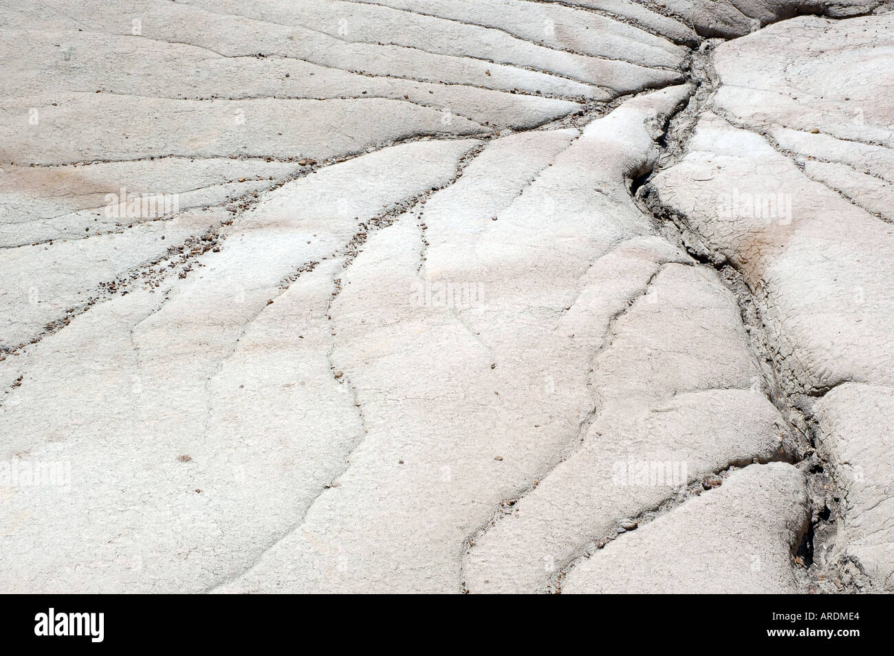 Erosion wears through rock near Drumheller Alberta Canada Stock Photo ...