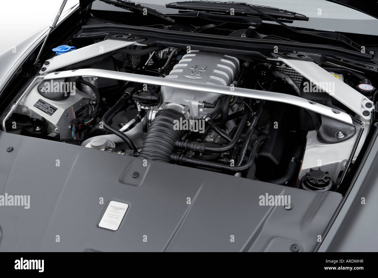 V8 engine in aston martin hi-res stock photography and images - Alamy