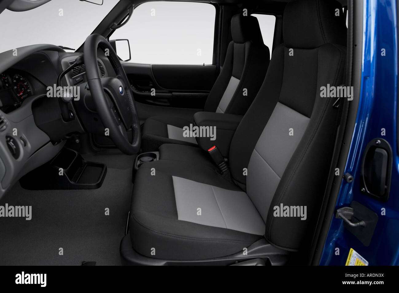 2007 Ford Ranger XLT in Blue - Front seats Stock Photo - Alamy