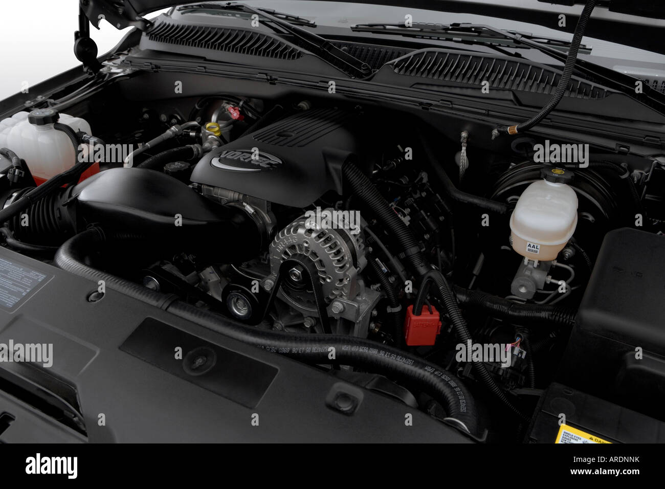 2007 GMC Sierra Classic 1500 SL in Gray - Engine Stock Photo - Alamy