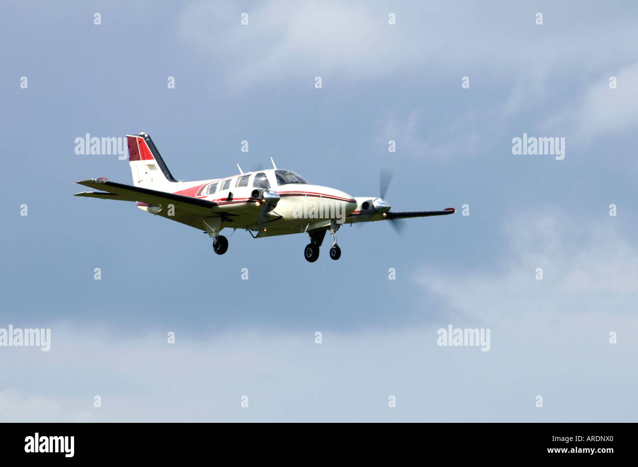 Beechcraft Baron 58 Civil utility aircraft. XAV 3574-347 Stock Photo ...